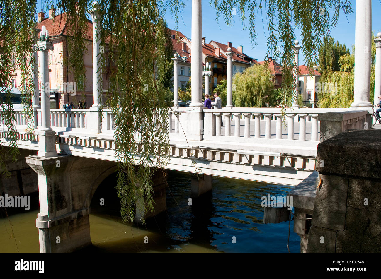 Cobbler's or Shoemaker's Bridge (Čevljarski most), Old town, Ljubljana ...