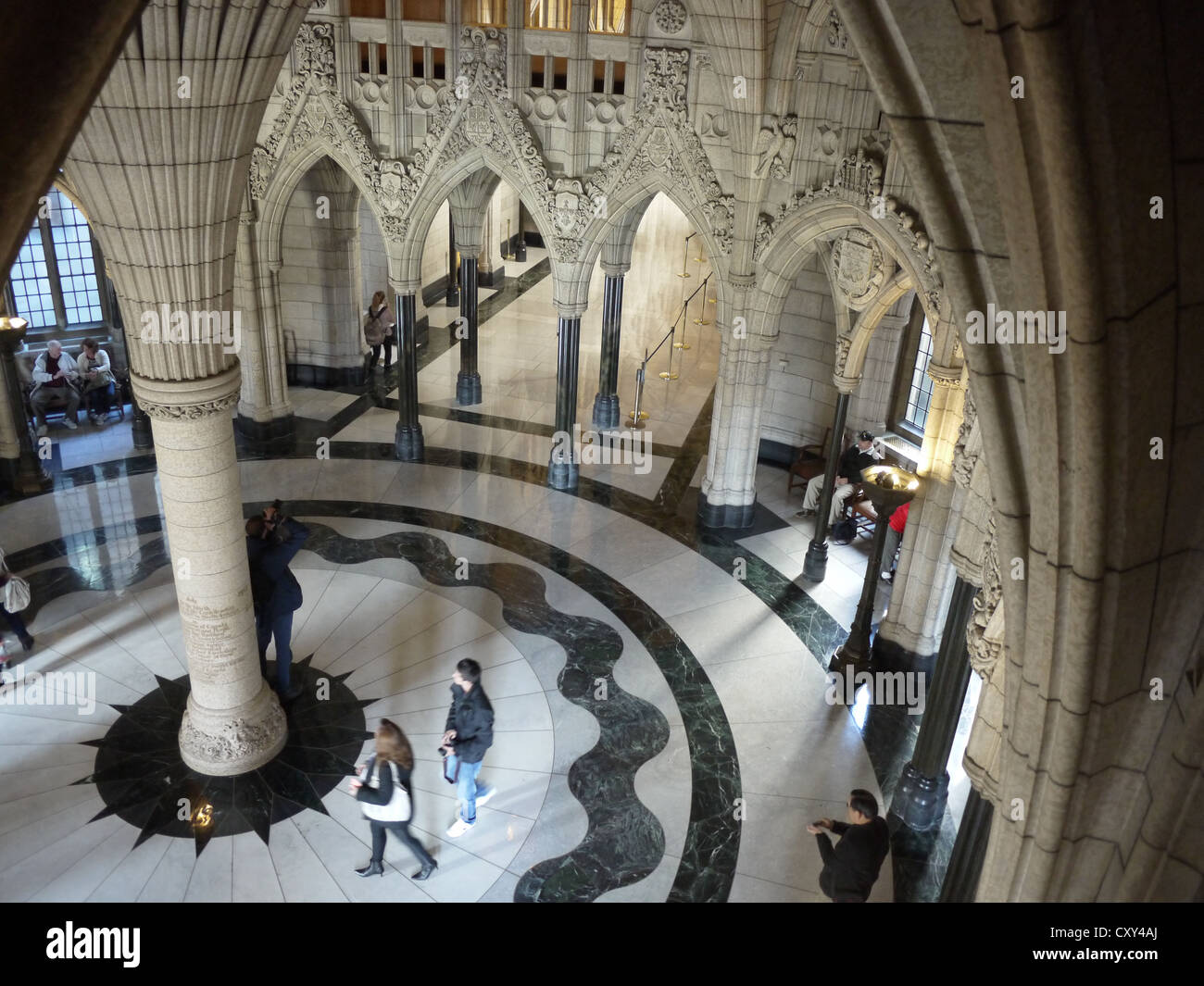 ottawa peace tower interior parliament hill Stock Photo - Alamy