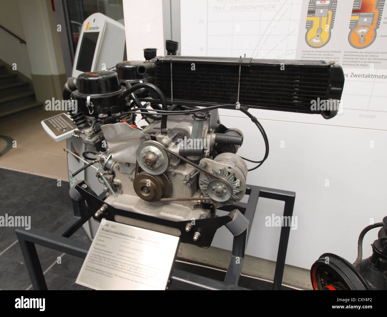 1966 NSU Rotationskolbenmotor (Wankelmotor Stock Photo - Alamy