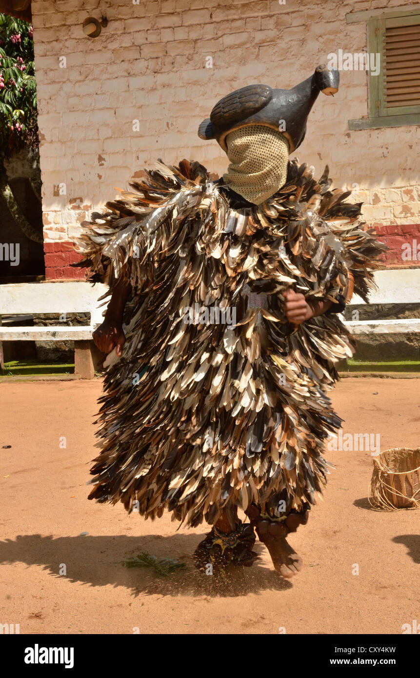 Traditional dance in the Palace of Bafut, one of the traditional ...
