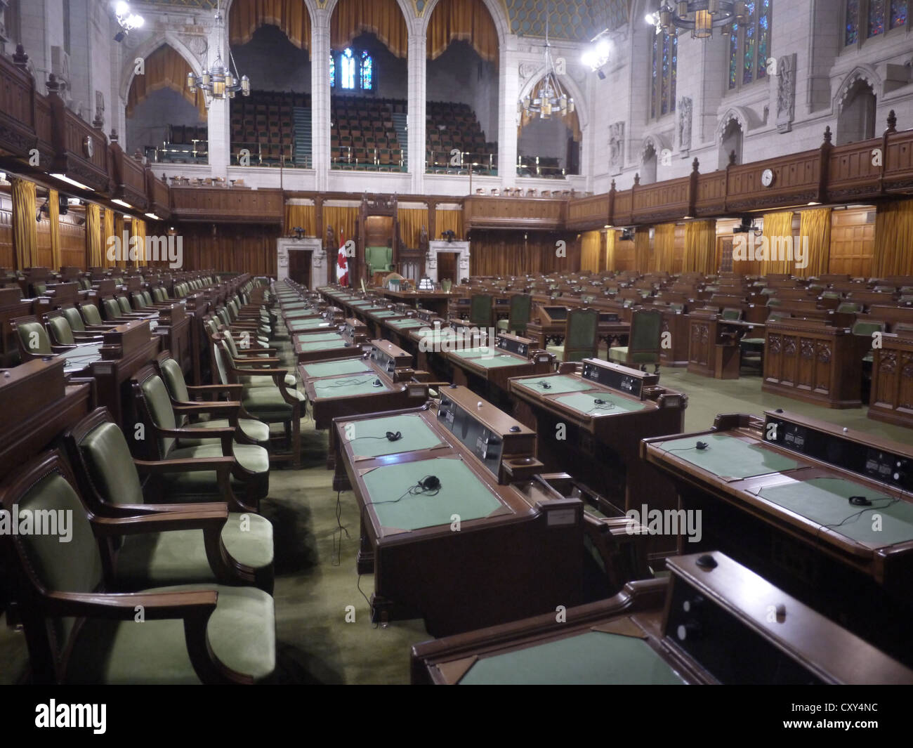 ottawa house of commons parliament hill empty Stock Photo - Alamy