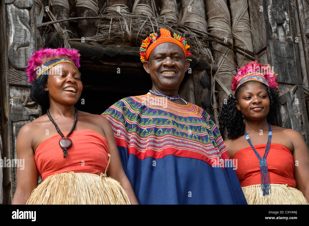 King Fon Abumbi II, head of one of the traditional kingdoms in north ...