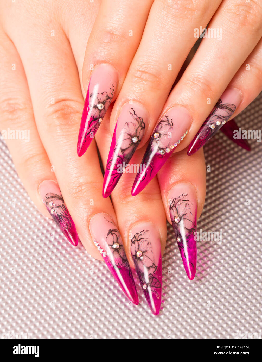 Manicure. Relaxation in spa salon. Woman fingers Stock Photo - Alamy