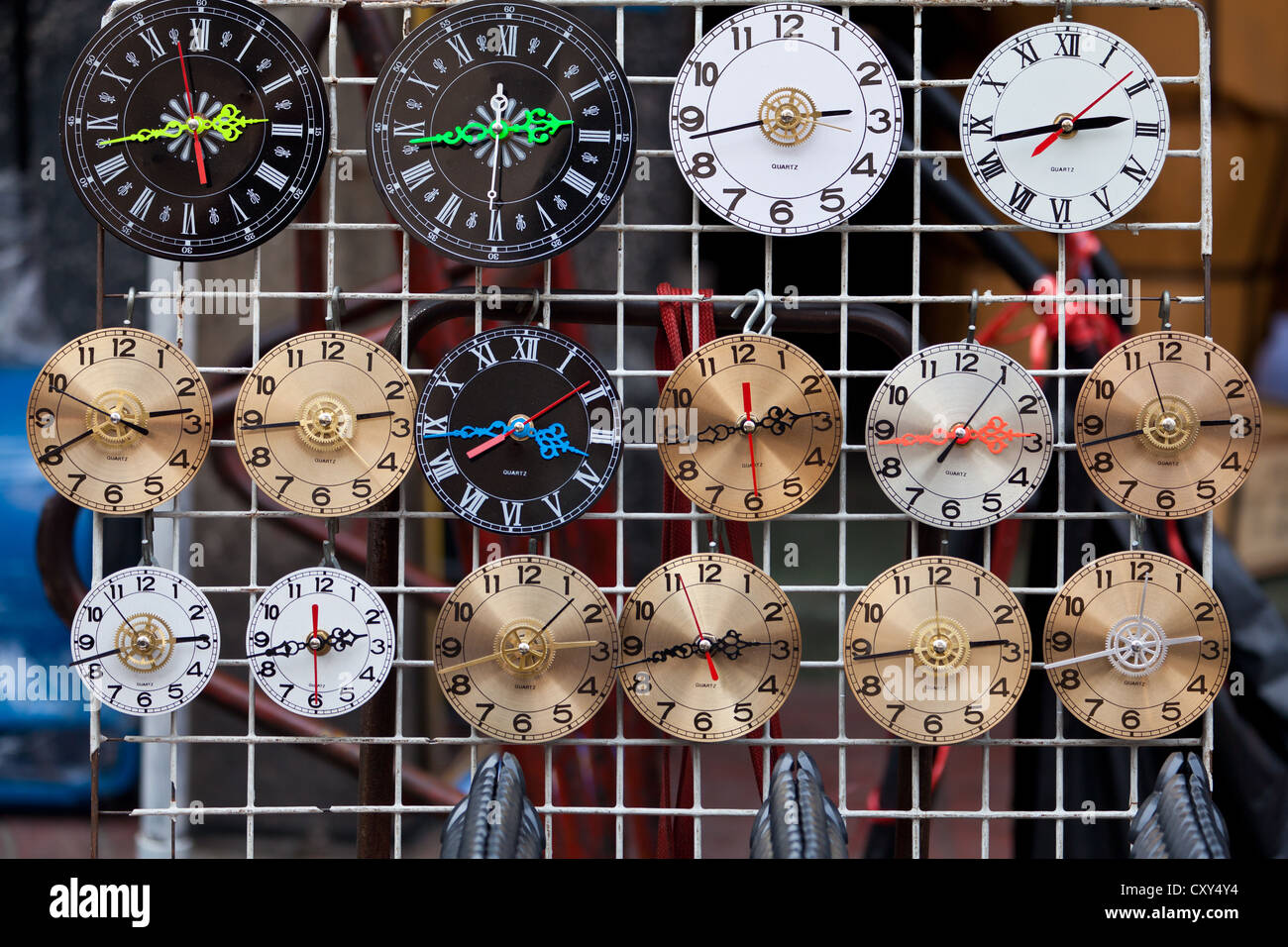 Wall Clocks in Bangkok, Thailand Stock Photo - Alamy