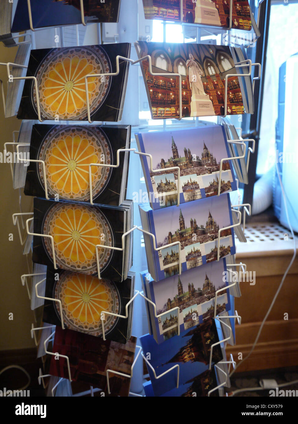 parliament hill postcards gift shop ottawa Stock Photo - Alamy