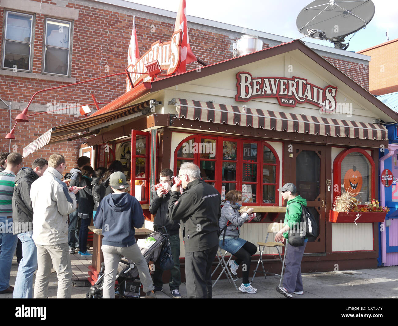 beavertails ottawa customers Stock Photo - Alamy