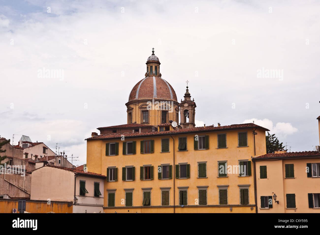 Typical building facade in Florence, Italy Stock Photo - Alamy