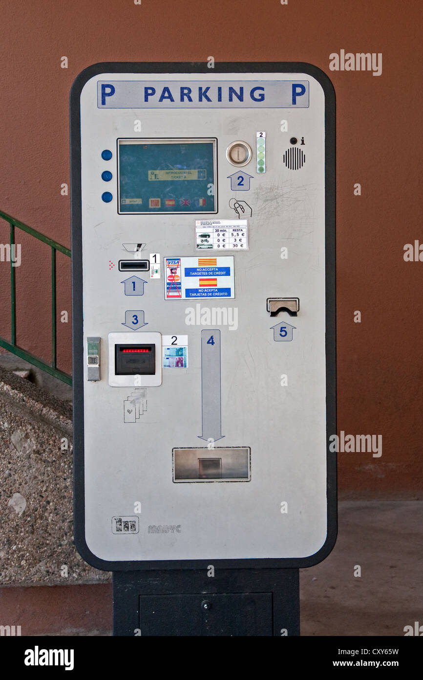 Car park ticket machine Stock Photo - Alamy