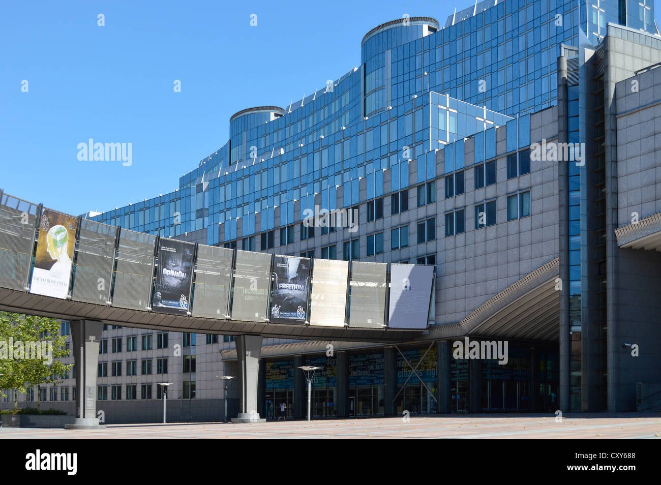 European Parliament building, Brussels, Belgium, Europe, European Union ...