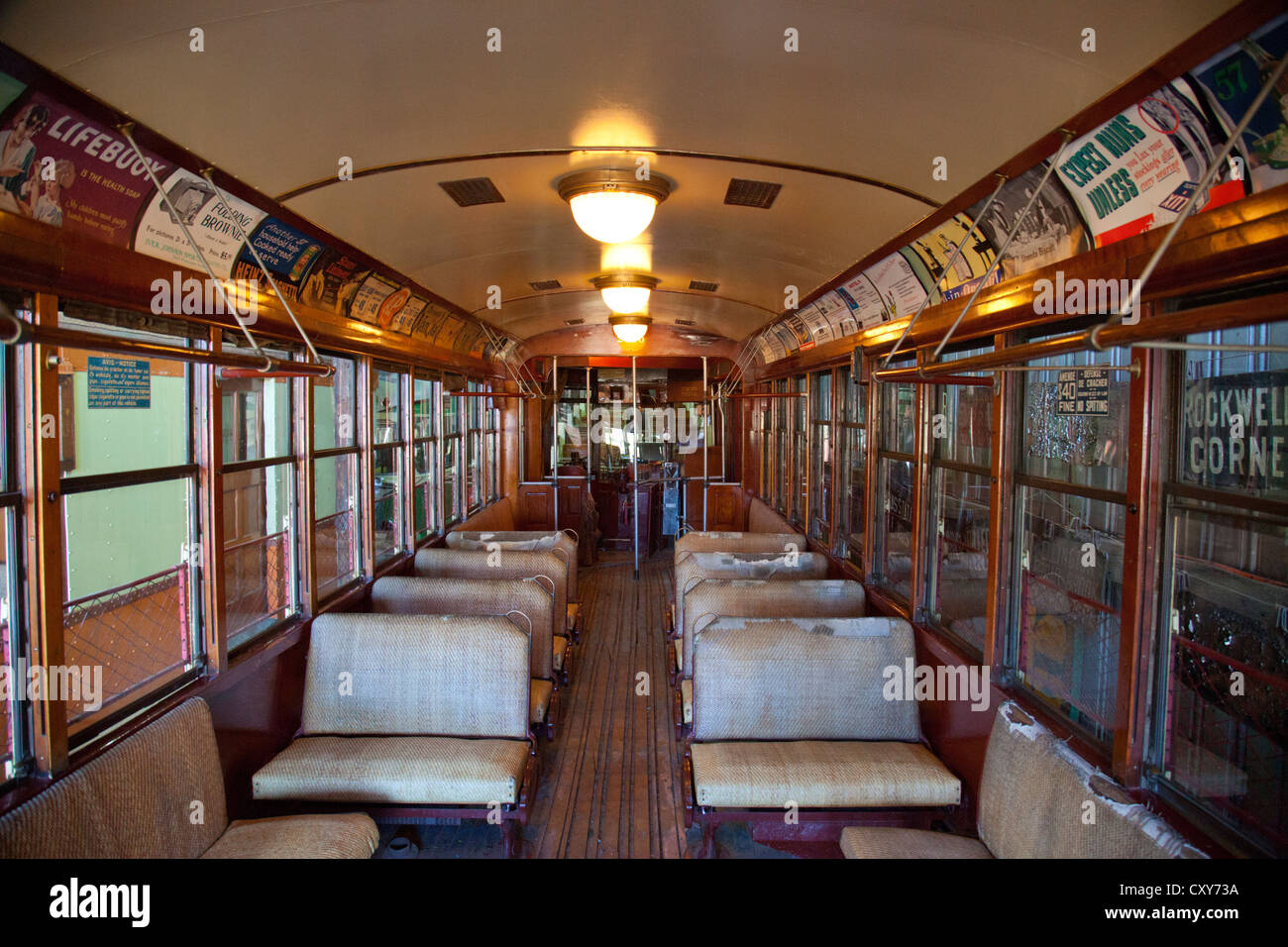 Connecticut Trolley museum east windsor CT Stock Photo - Alamy