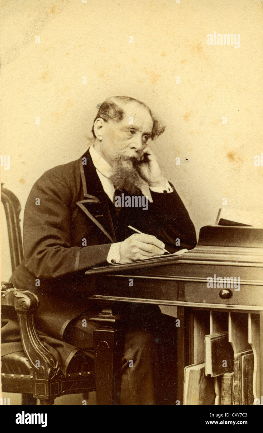 Charles Dickens, 1867, by Gurney & Son Stock Photo - Alamy