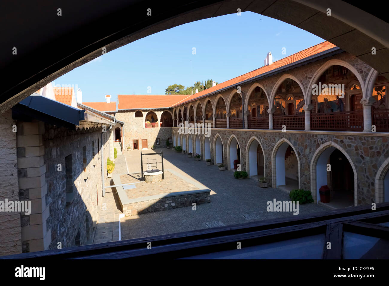 Veranda of the monastery hi-res stock photography and images - Alamy