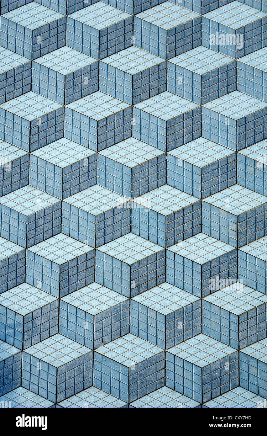 Urban street cubic paving design texture Stock Photo - Alamy