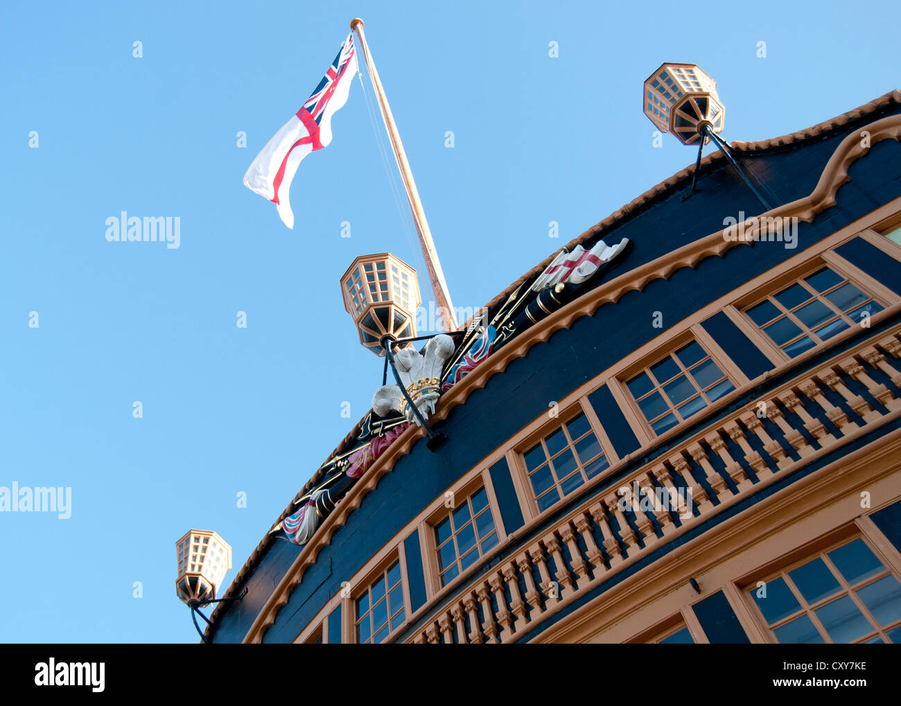 Stern of HMS Victory, Portsmouth Historic Dockyard Stock Photo - Alamy