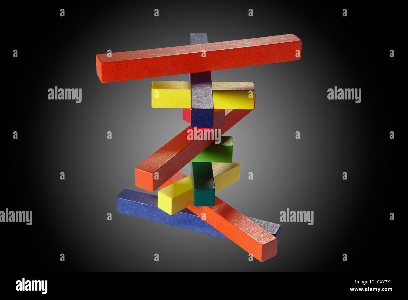 Colourful Wooden Blocks Stock Photo - Alamy