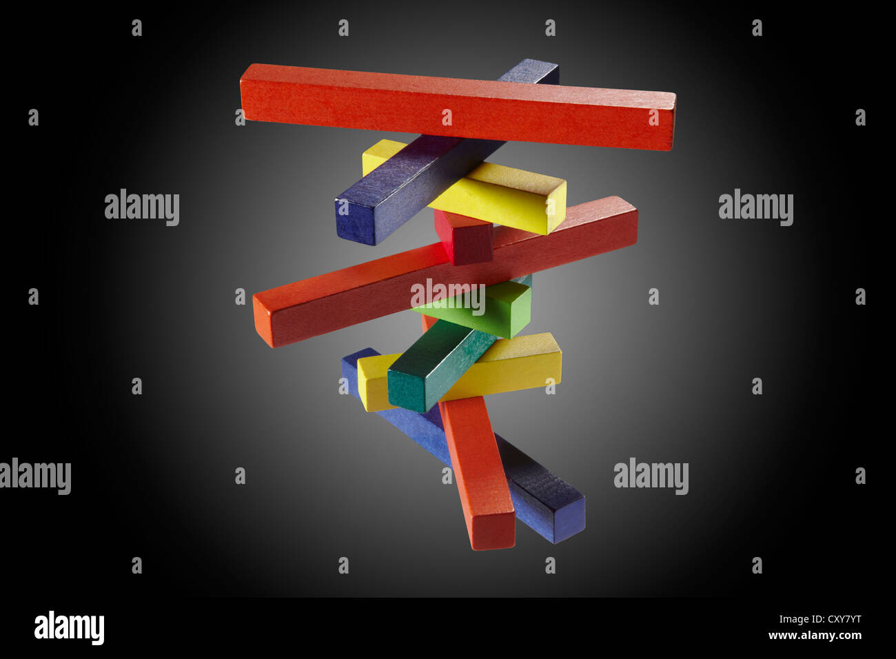 Colourful Wooden Blocks Stock Photo - Alamy