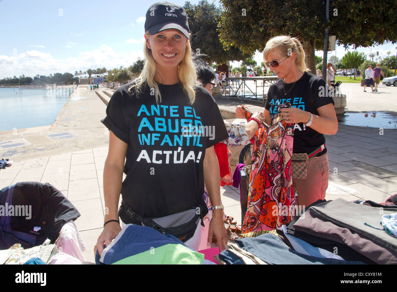 Activists of association for support of child abuse Spain Stock Photo ...