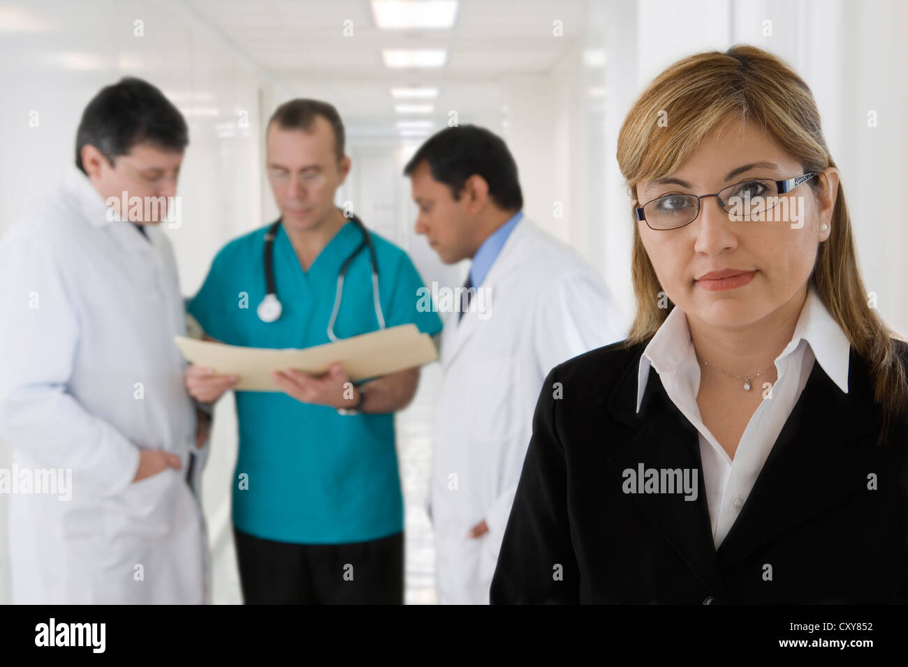 Hispanic medical professionals in hospital Stock Photo - Alamy