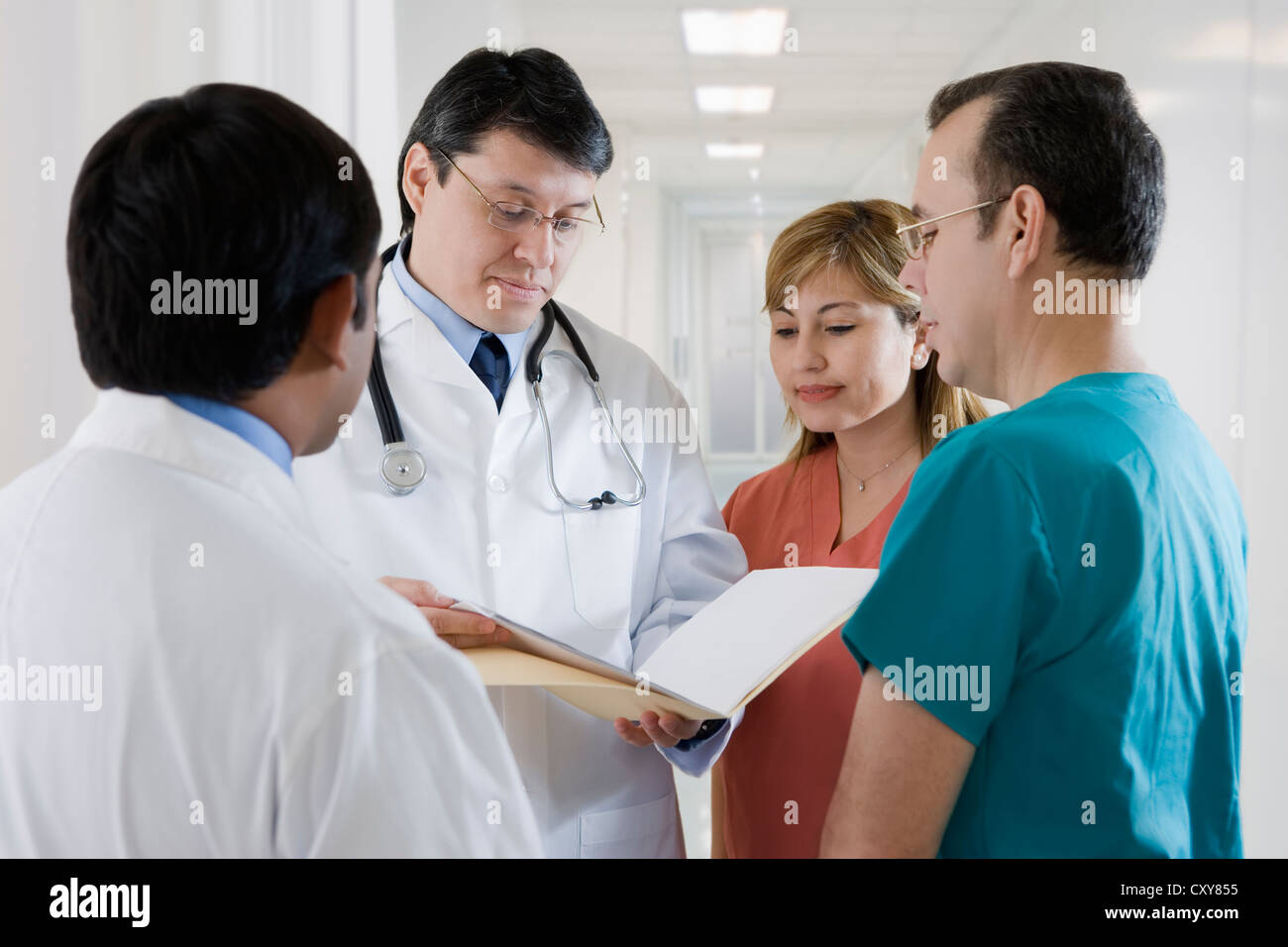 Hispanic medical professionals in hospital Stock Photo - Alamy