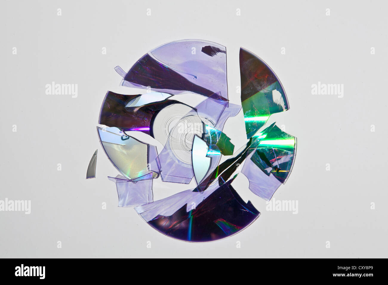 Broken cd rom Stock Photo - Alamy