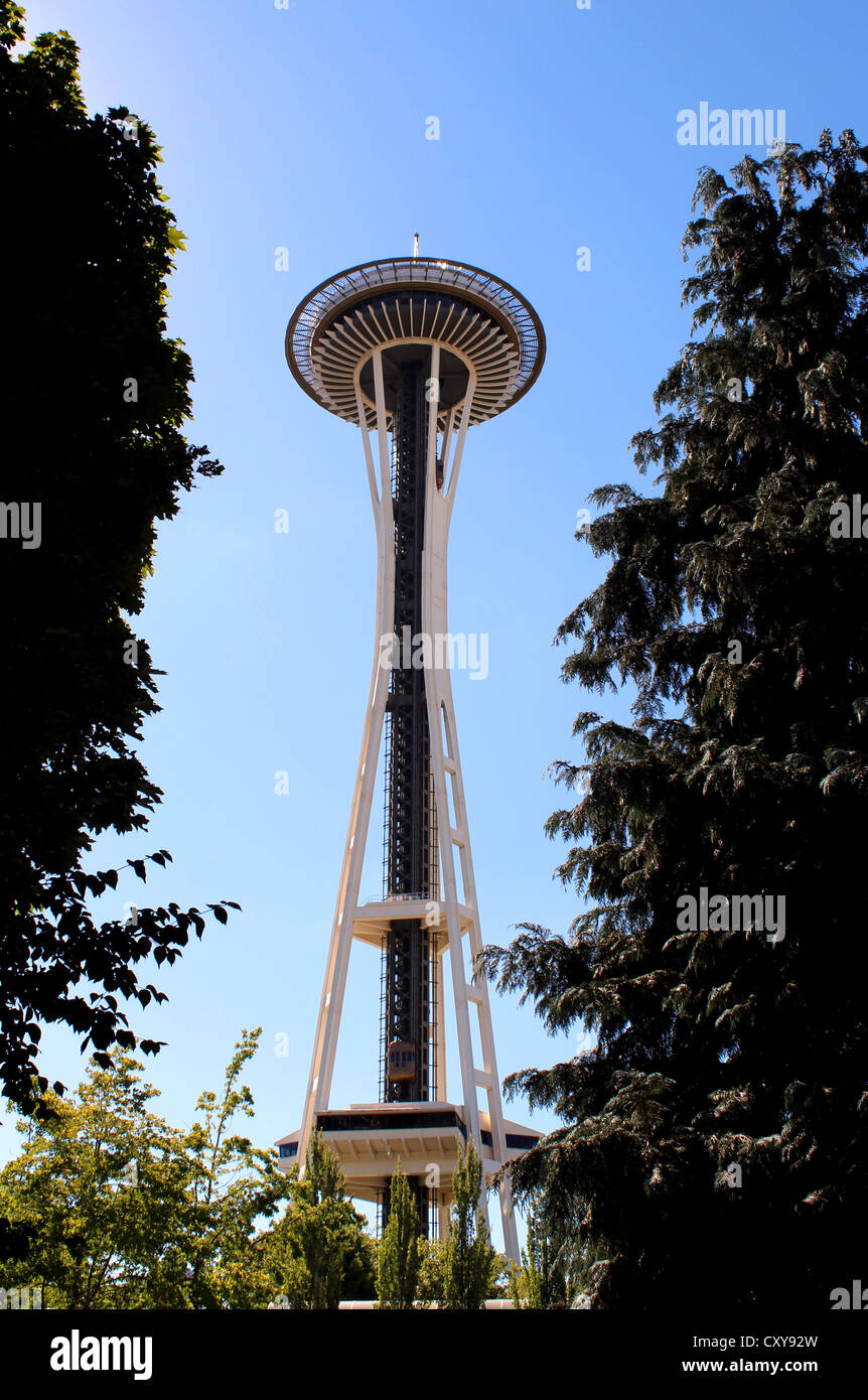 Seattle Space Needle Tower, Seattle, Washington, USA Stock Photo - Alamy