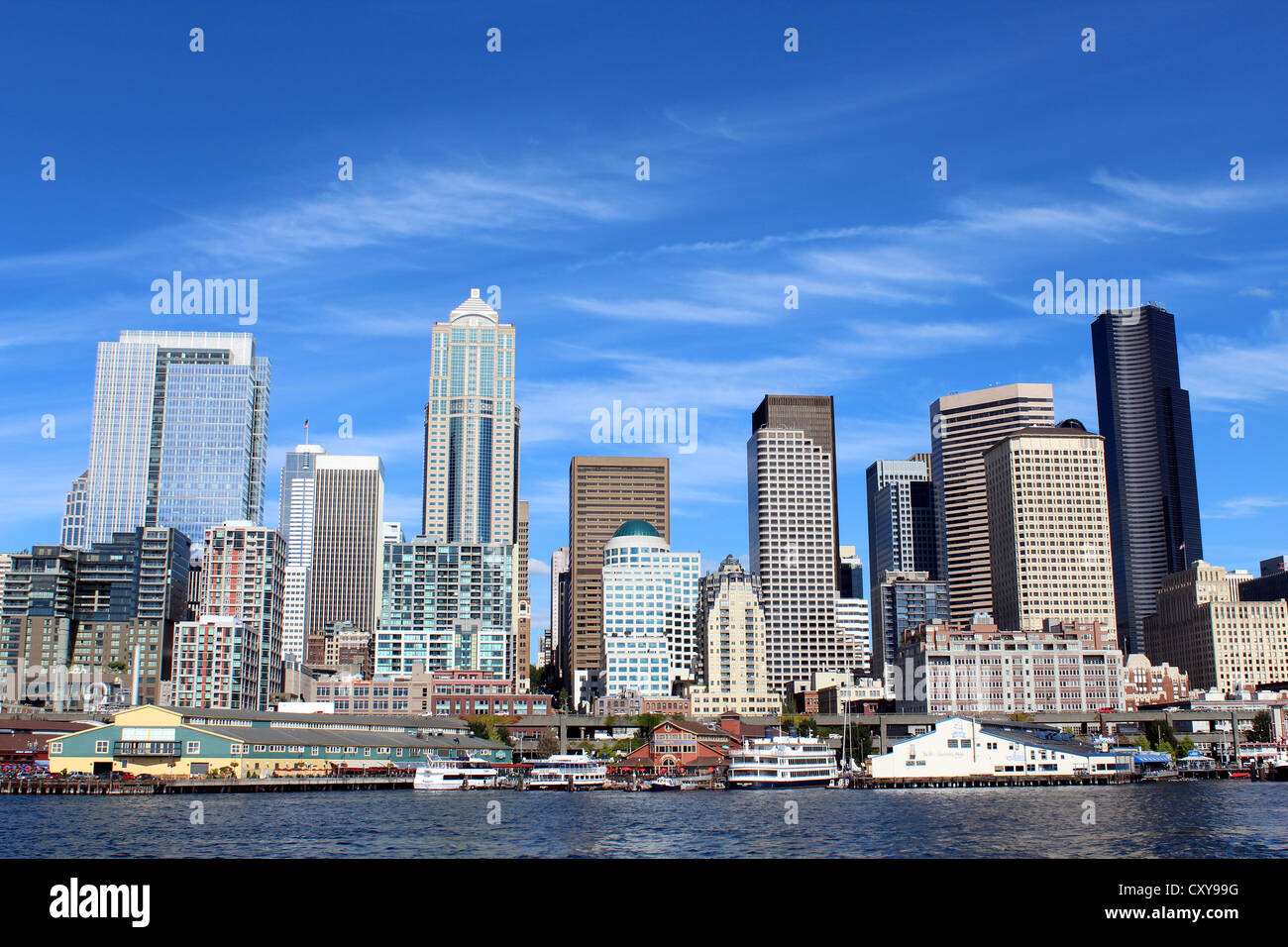 Seattle skyline, Seattle, Washington, USA Stock Photo - Alamy