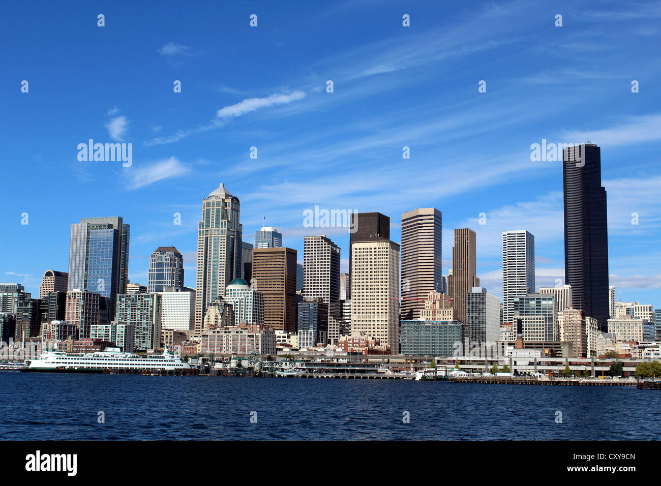 Seattle skyline, Seattle, Washington, USA Stock Photo - Alamy