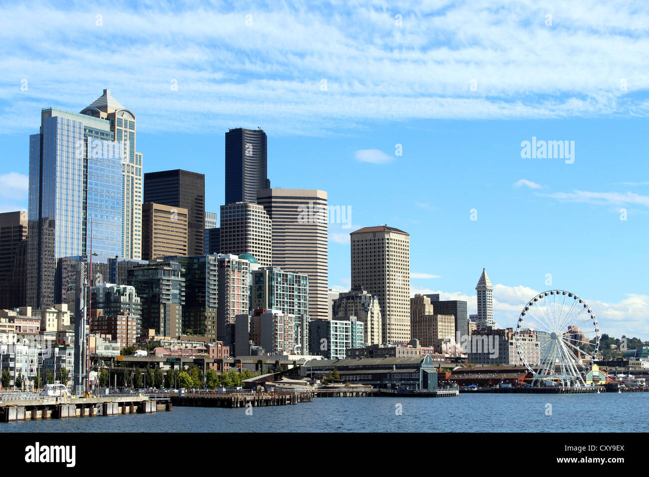 Seattle skyline, Seattle, Washington, USA Stock Photo - Alamy