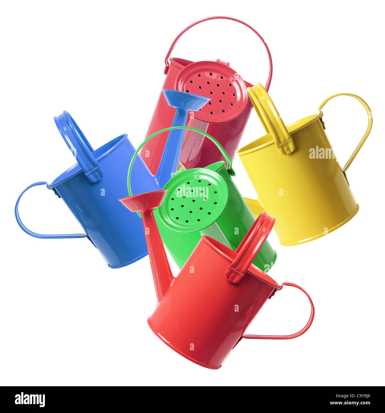 Plastic water cans Cut Out Stock Images & Pictures - Alamy