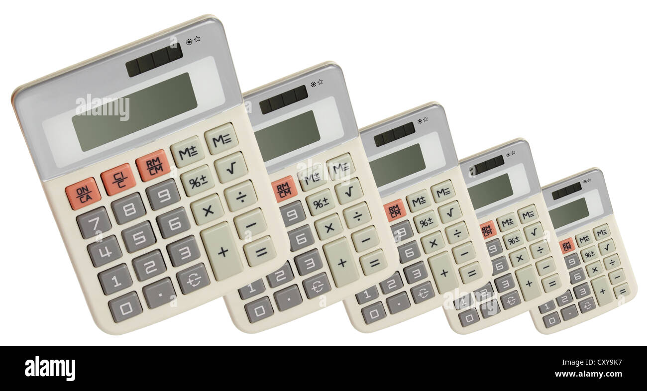 Electronic calculators hi-res stock photography and images - Alamy