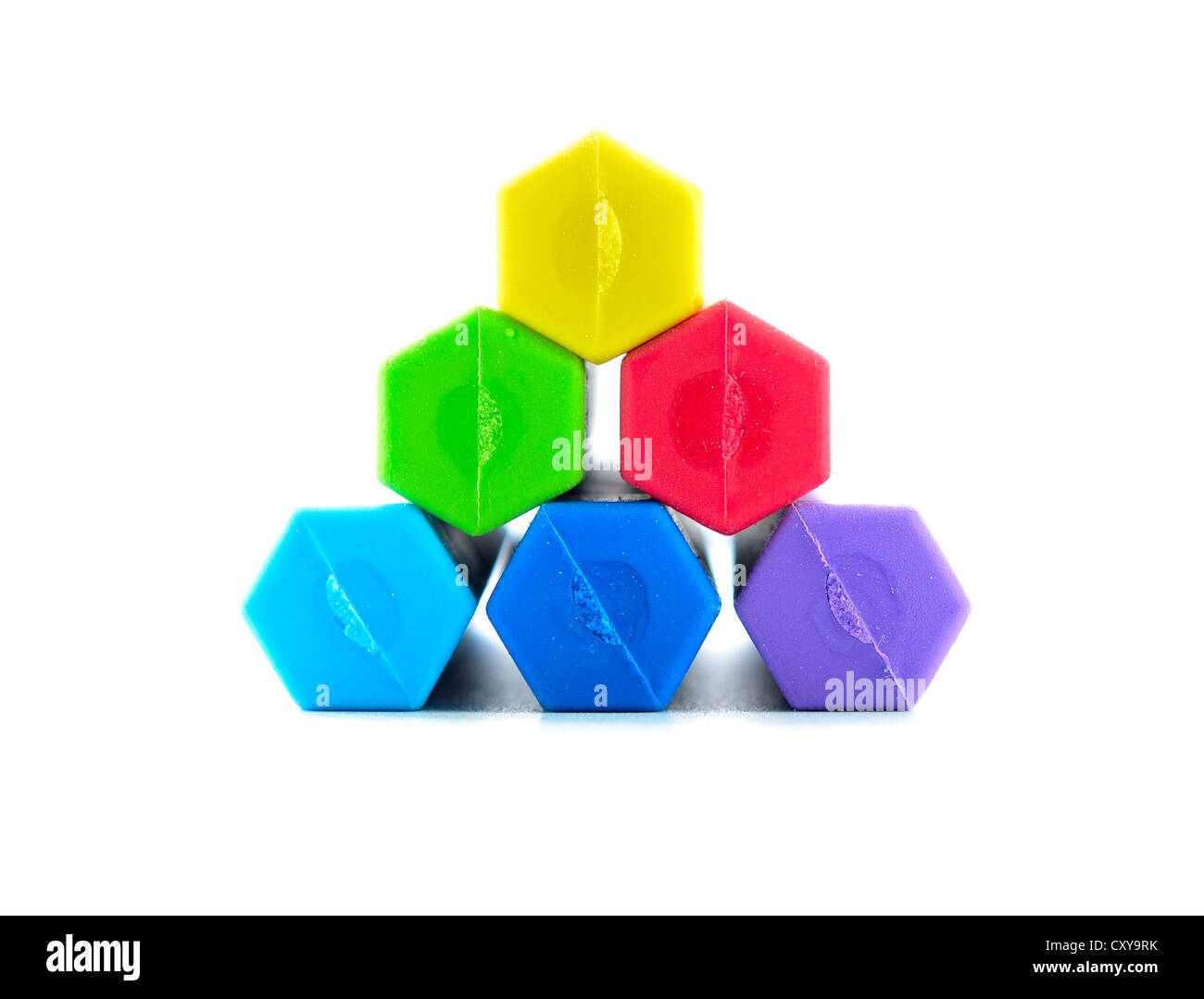 colorful eraser on white background isolated Stock Photo - Alamy
