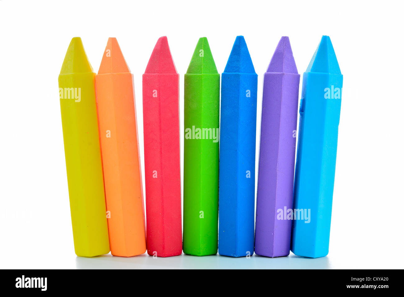 colorful eraser on white background isolated Stock Photo - Alamy