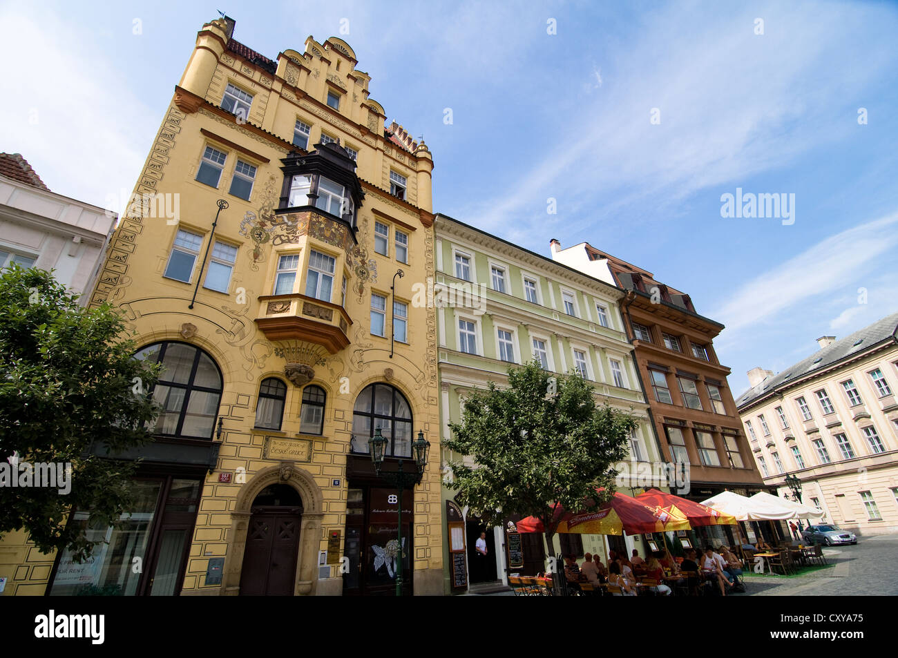 Beautiful buildings in the Mala Strana area in Prague Stock Photo - Alamy