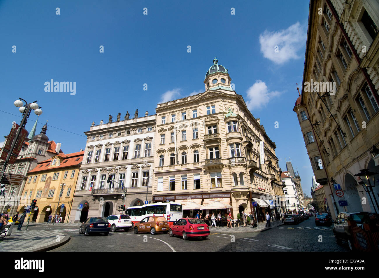 Beautiful buildings in the Mala Strana area in Prague Stock Photo - Alamy