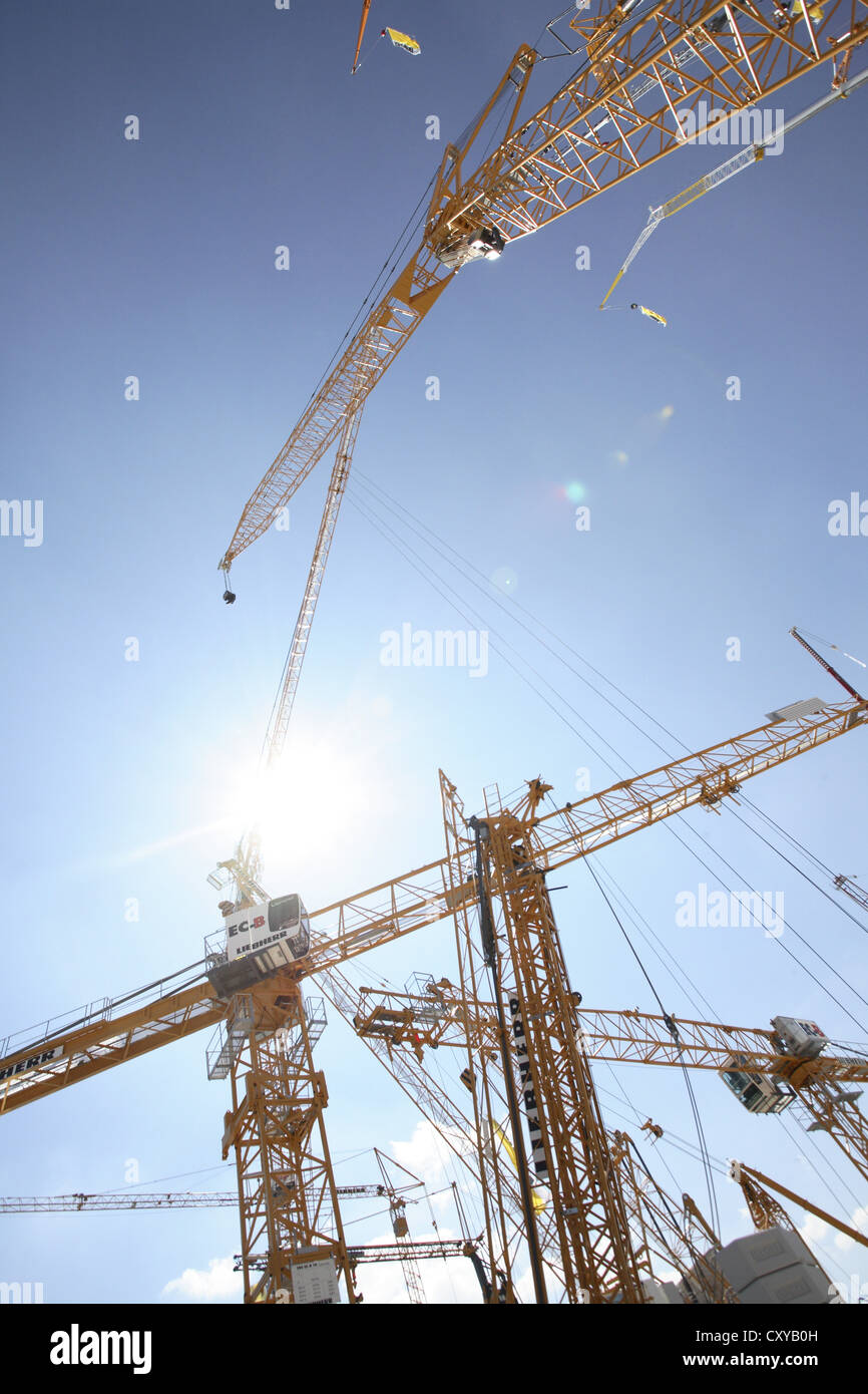 Construction site equipment, cranes Stock Photo - Alamy