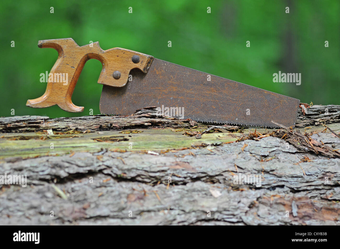 Old rusted saw hi-res stock photography and images - Alamy