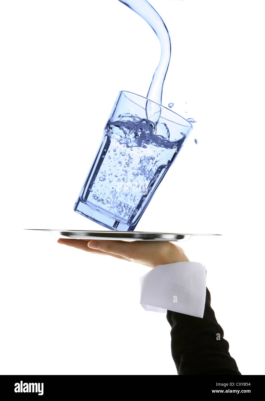 Water in glass on Cut Out Stock Images & Pictures - Alamy