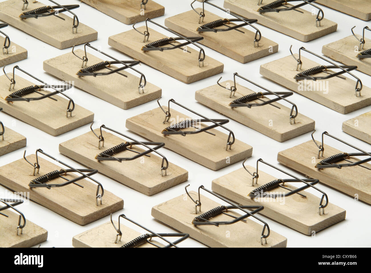 Mousetraps or mouse traps Stock Photo - Alamy