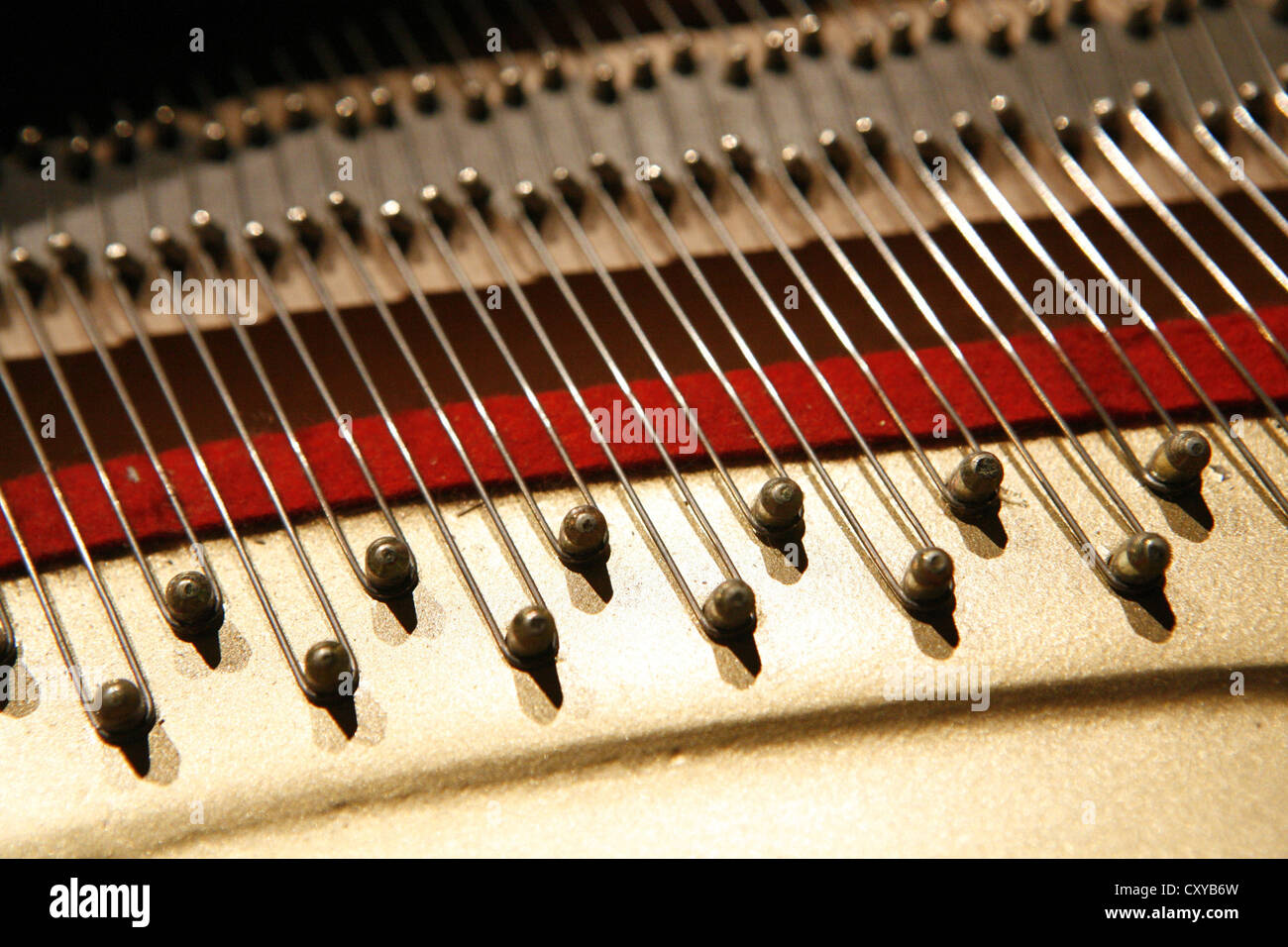 Strings of a piano Stock Photo - Alamy