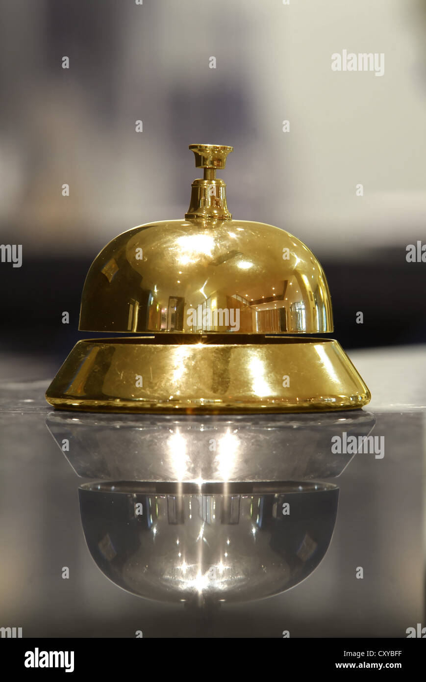 Hotel reception bell Stock Photo - Alamy