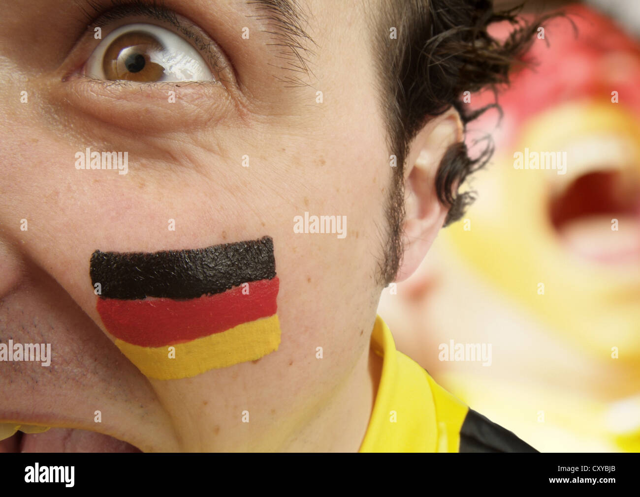 Body painting soccer hi-res stock photography and images - Alamy