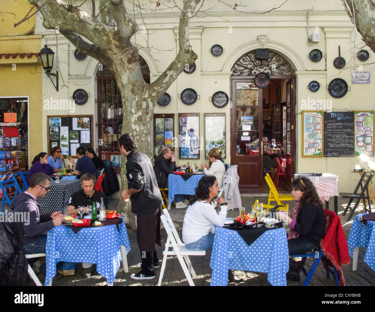 Al Freco Dining. Drugstore Restaurant, Colonia del Sacramento, Uruguay ...