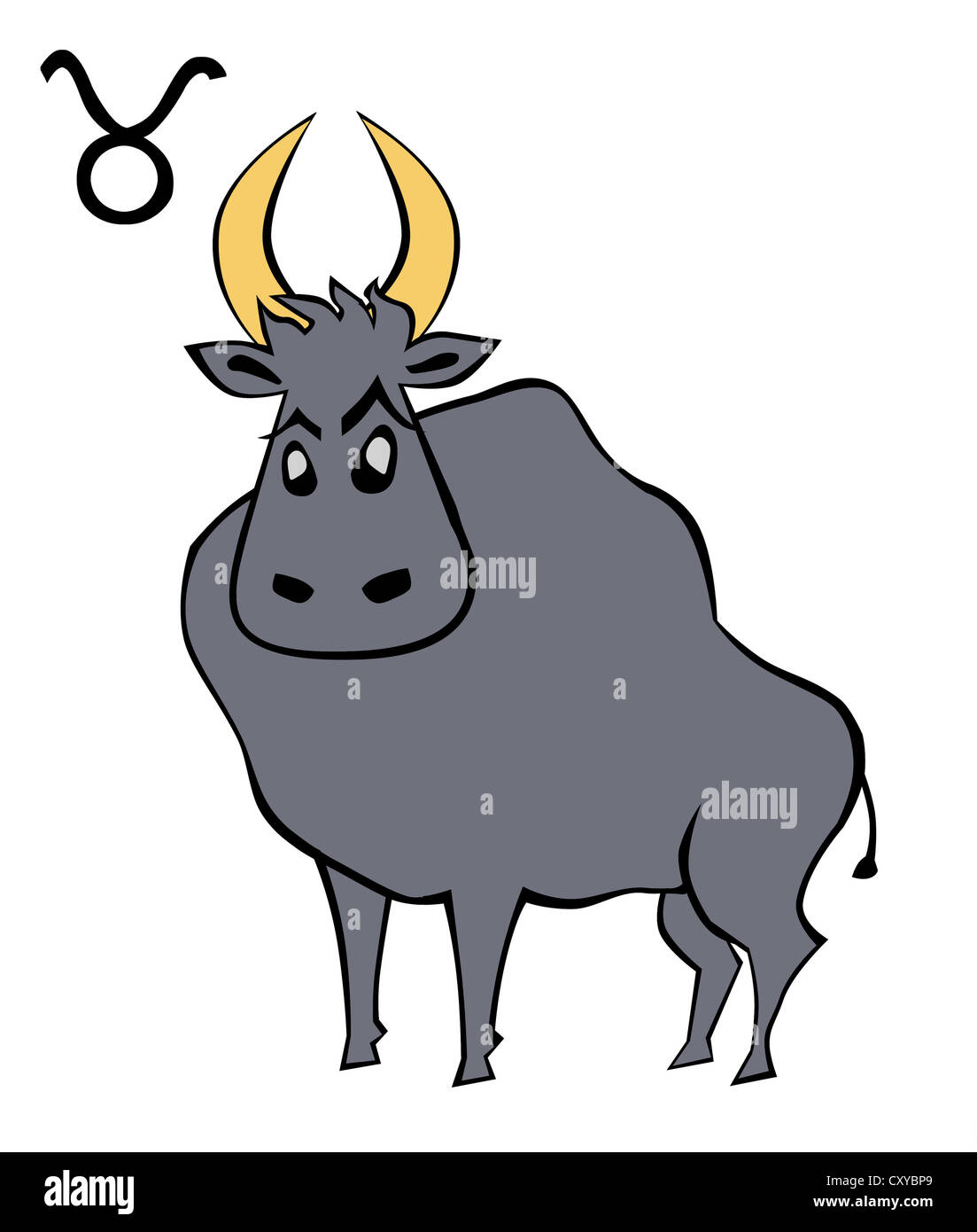 Taurus, horoscope sign, illustration Stock Photo - Alamy