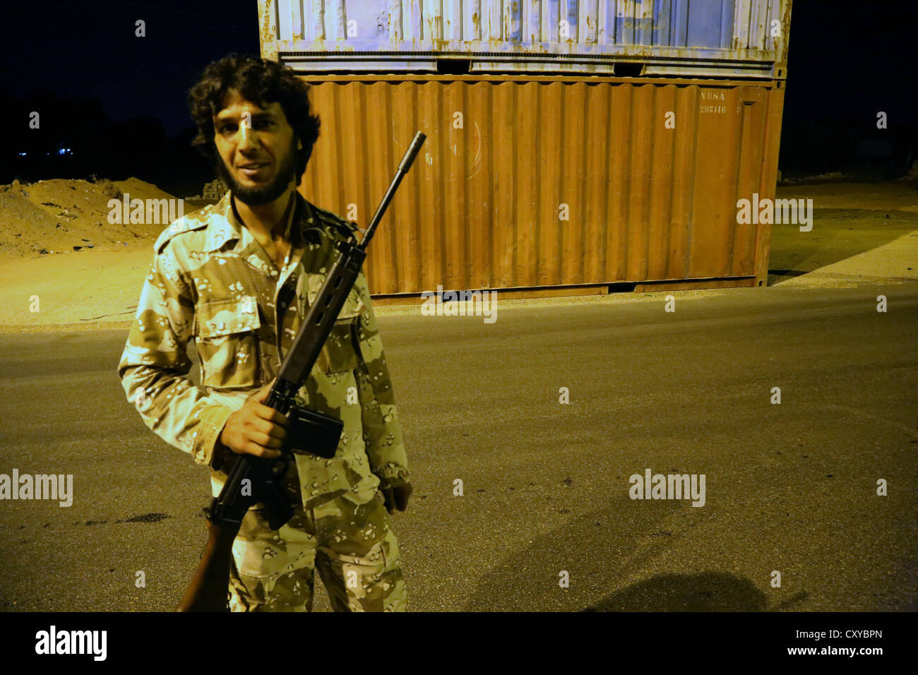 Libya, Tripoli, militia, patrol Stock Photo - Alamy