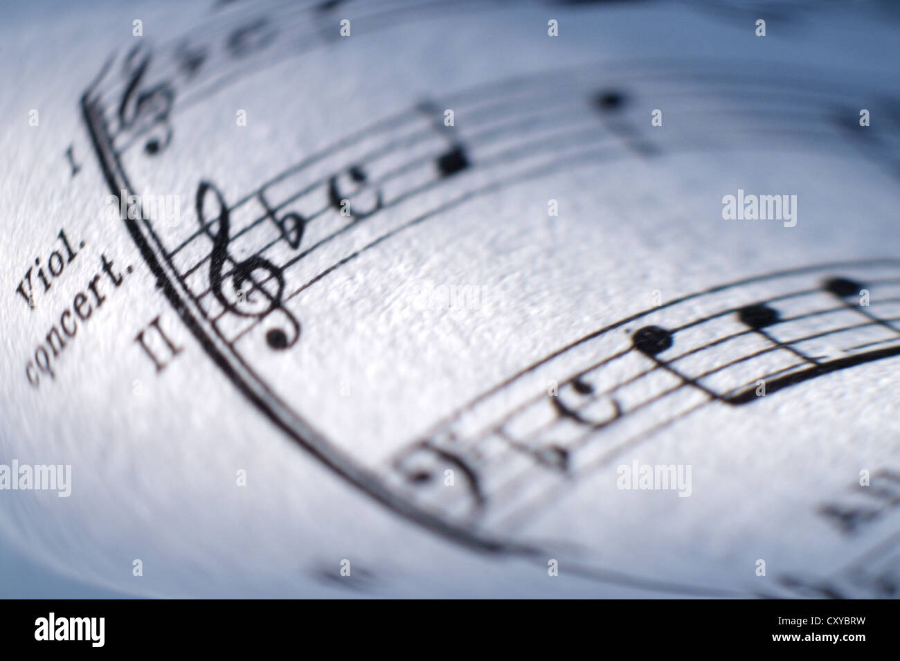 Sheet music, music book, score, close-up Stock Photo - Alamy