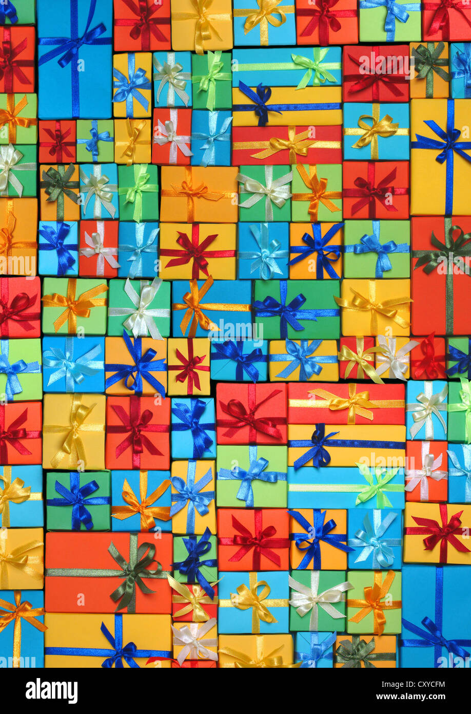 Stack of various gifts Stock Photo - Alamy