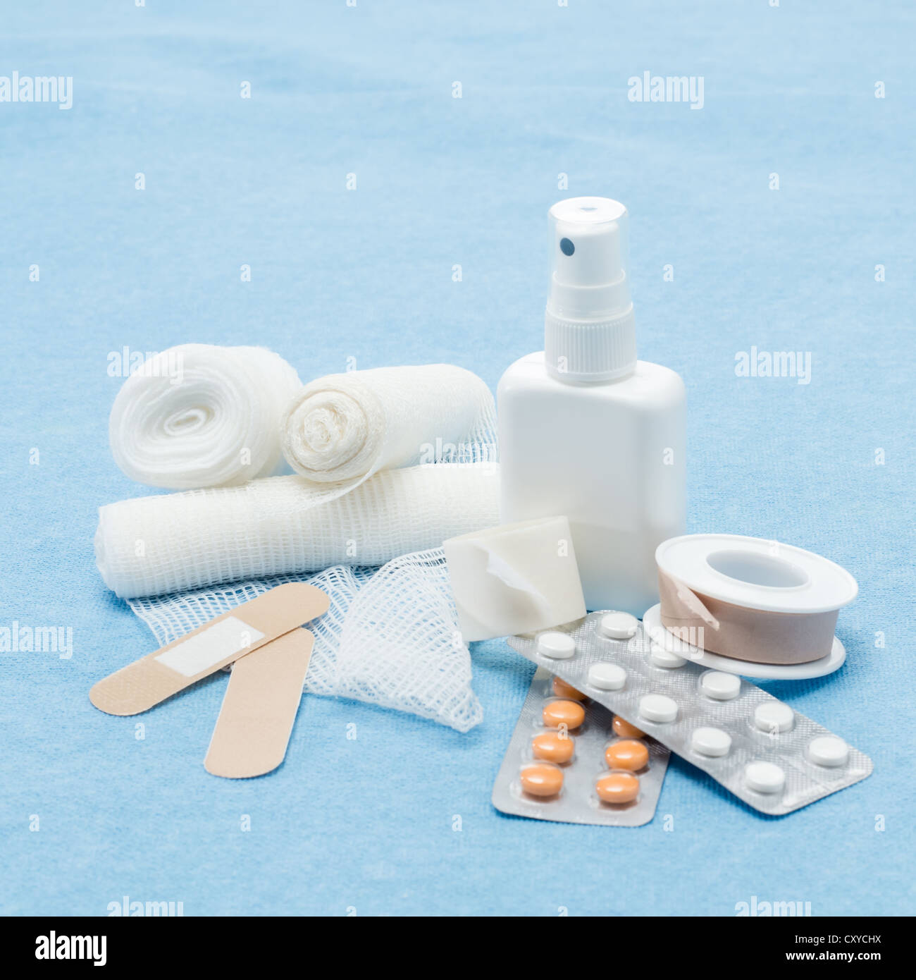 Set of white plasters hi-res stock photography and images - Alamy