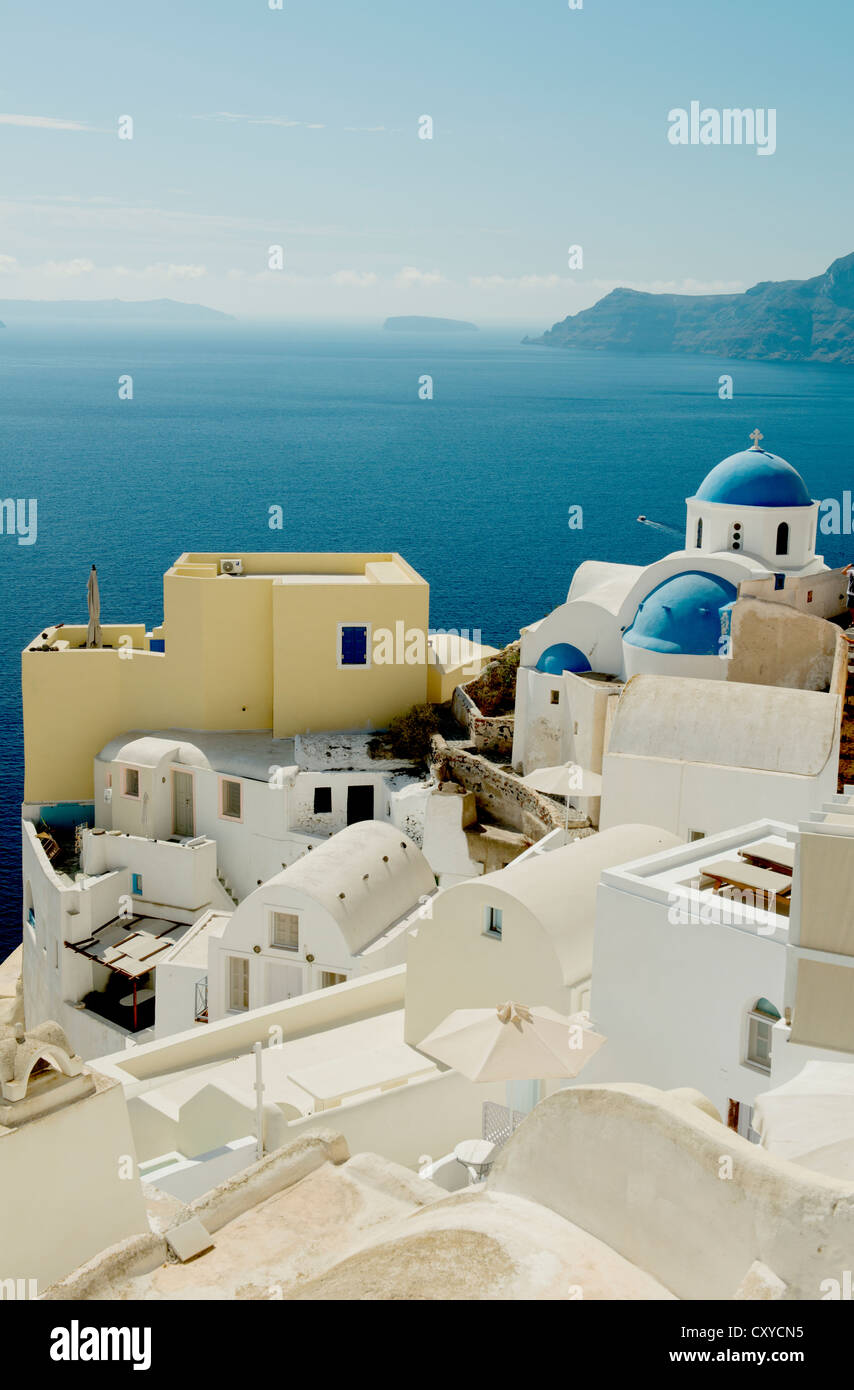 Stone building in Oia, Santorini island, Greece. Taken on October 2012 ...