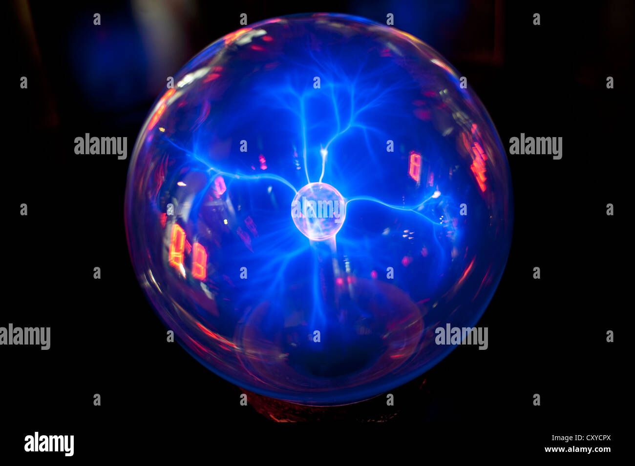 Blue energy plasma ball out hi-res stock photography and images - Alamy