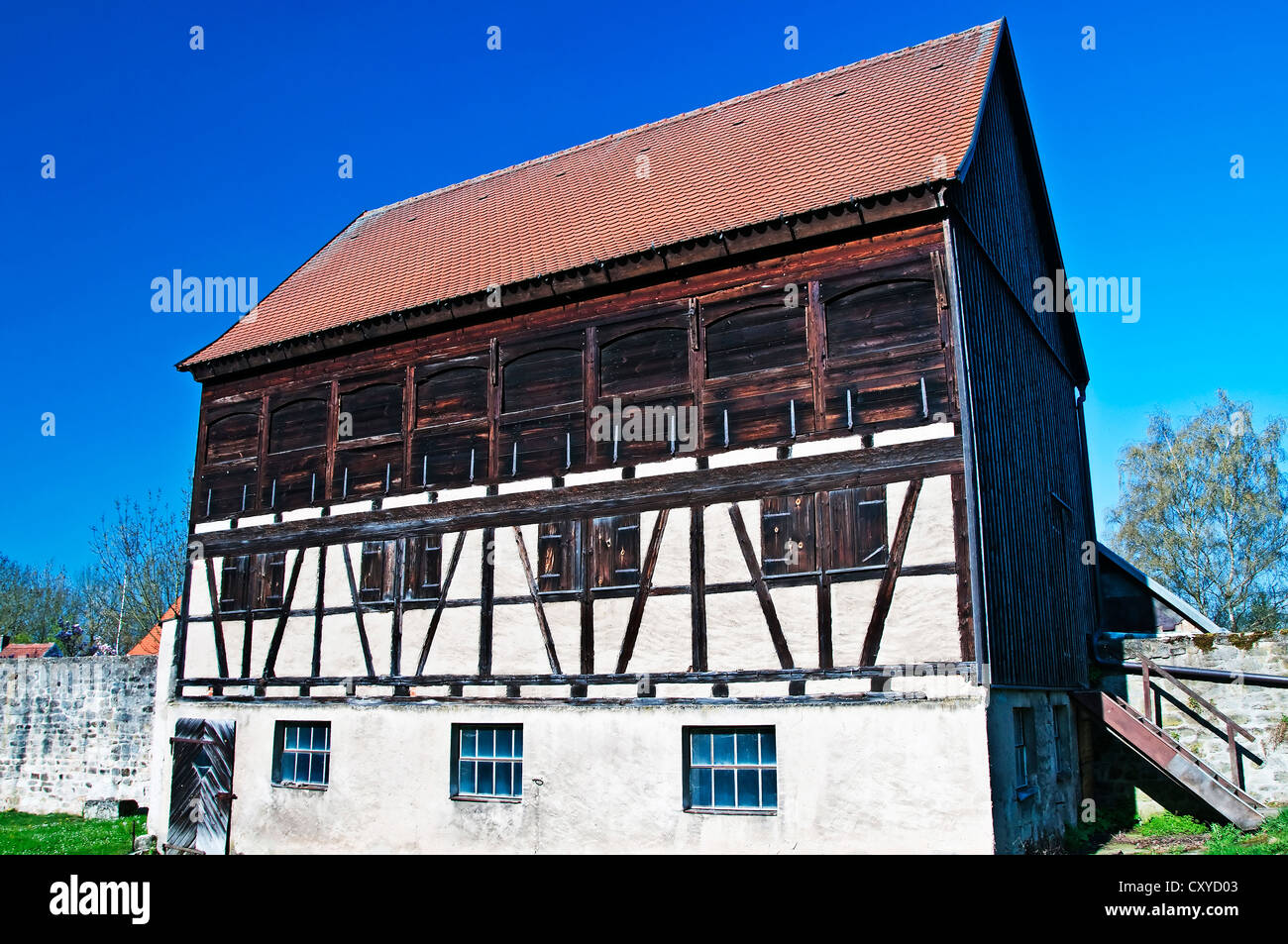 Medieval German frame house Stock Photo - Alamy